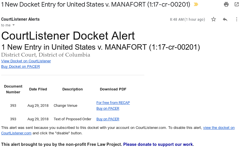 Help with Alerts – CourtListener.com